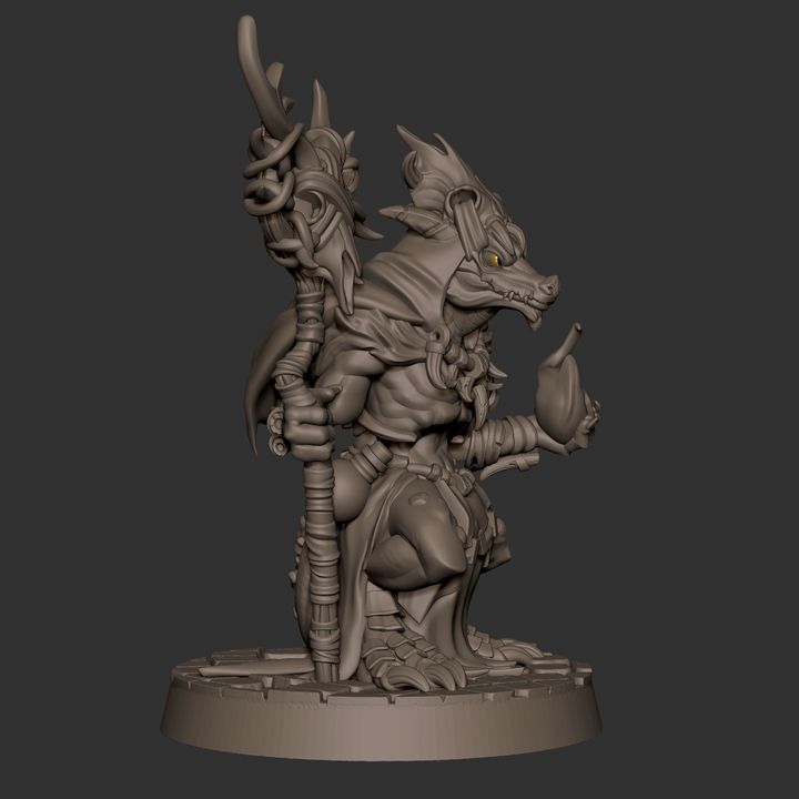 3D Printable Kobold Warlock (DnD) by Bite the Bullet
